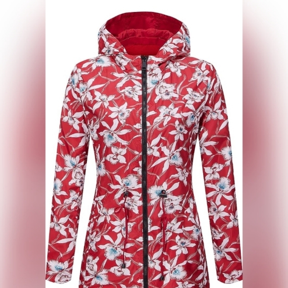 Jackets & Coats | Women Reversible Floral Print Jacket Hooded | Poshmark